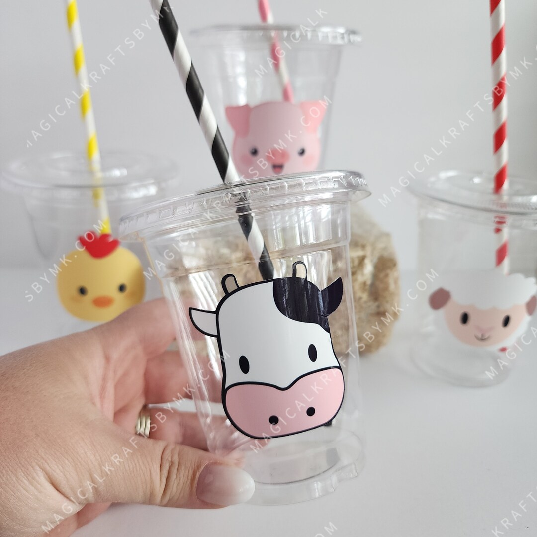 Farm Animal Party Cups: (customize) - Etsy