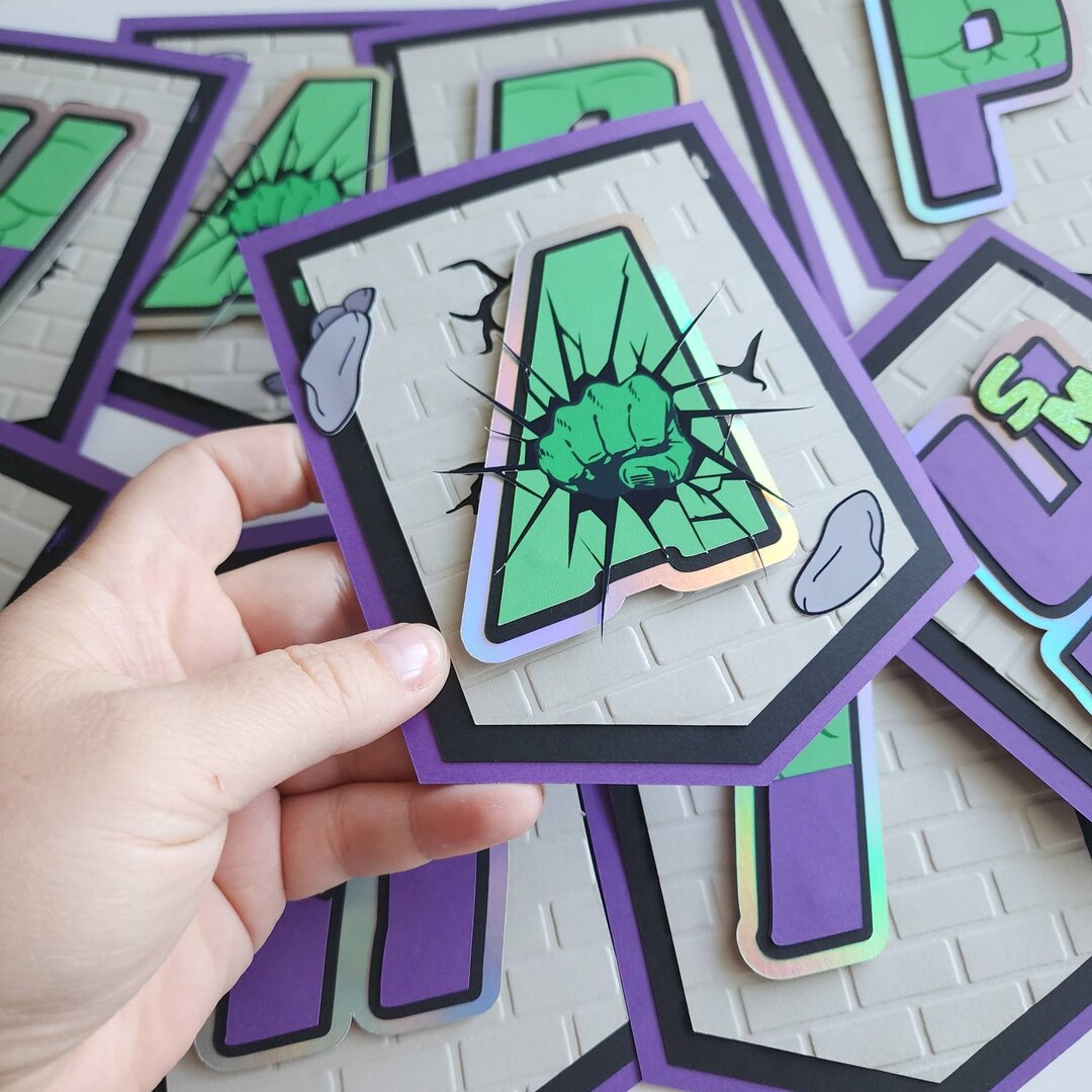 Smash Banner: 3D (customize) - Etsy