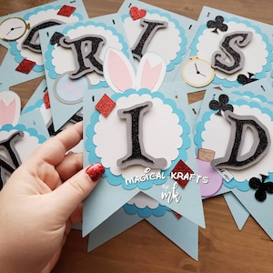 Alice Banner: 3D (customize) - Etsy