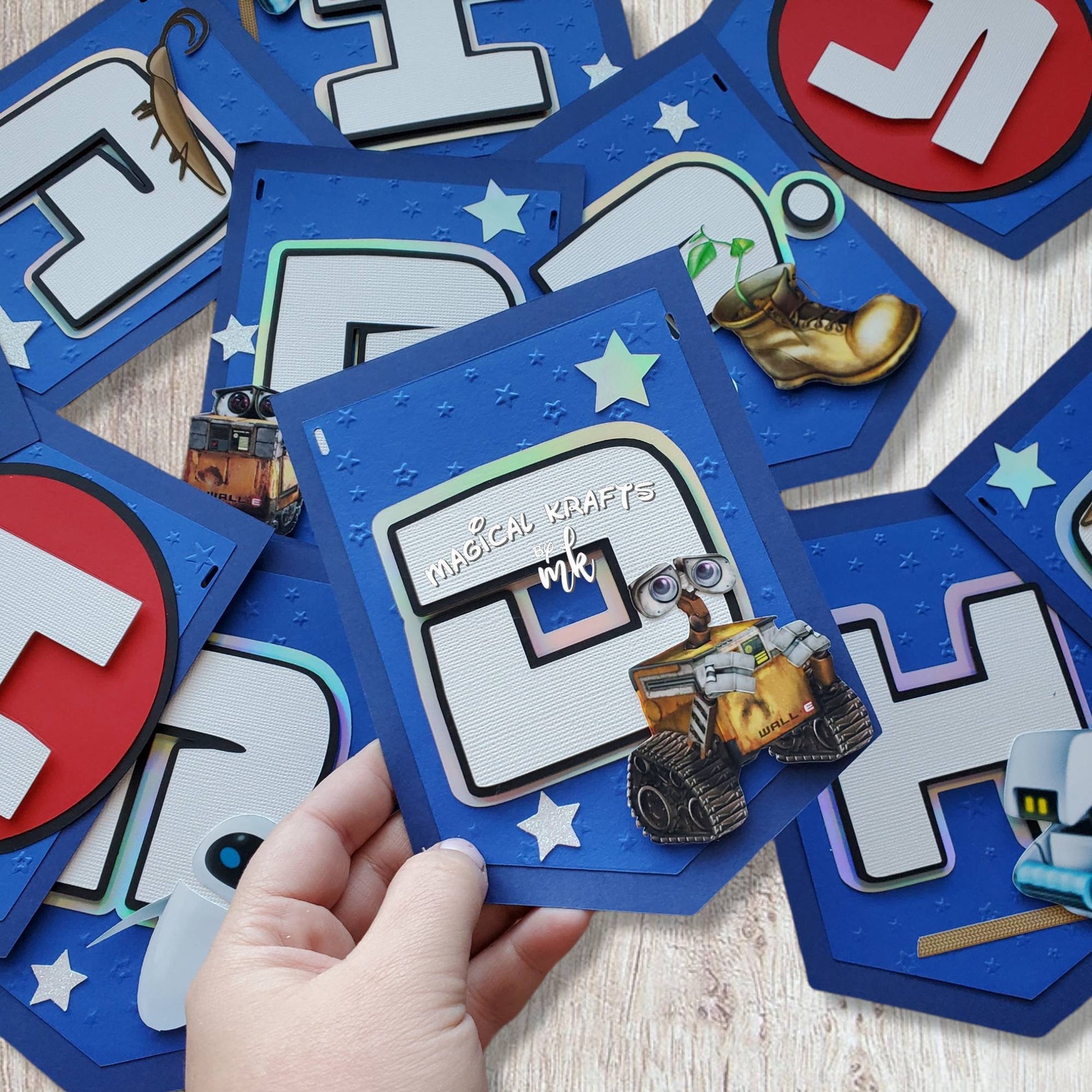 Wall-e Banner: 3D (customize) - Etsy