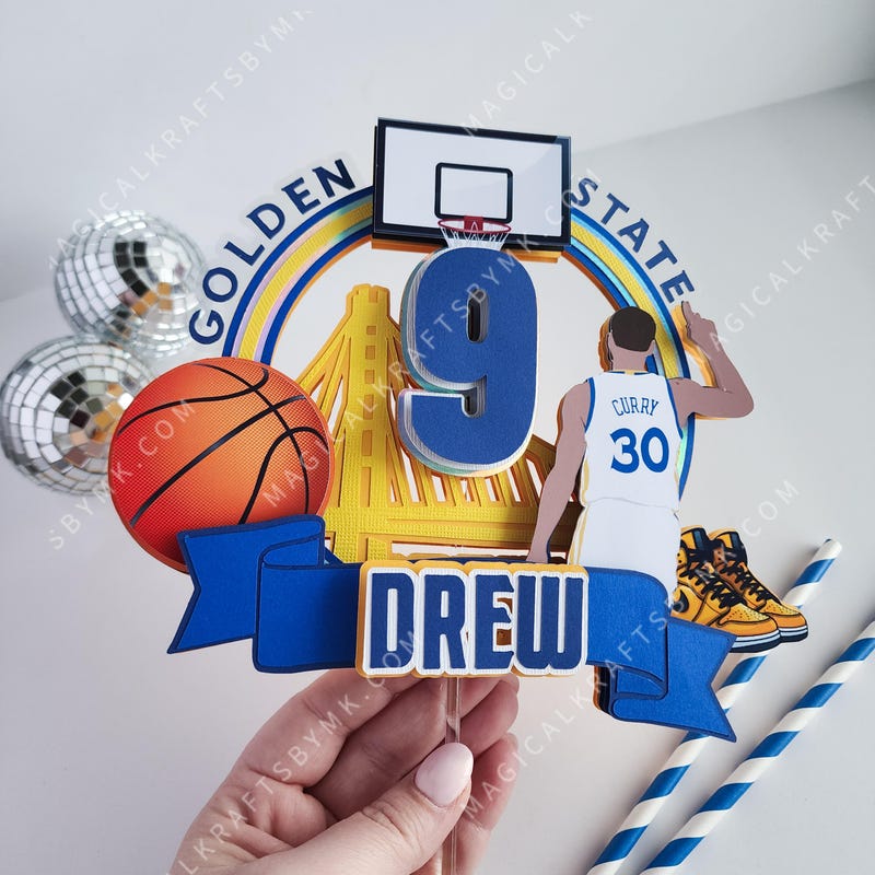 Basketball Cake Topper - Etsy