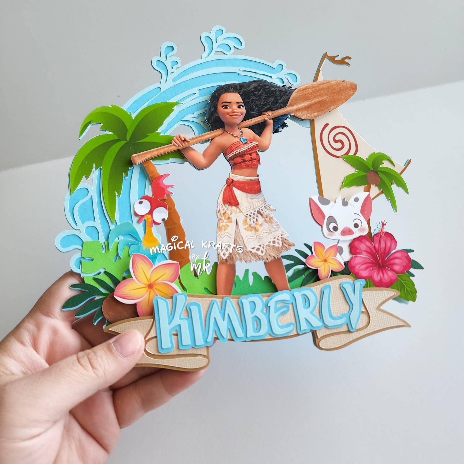 Moana de Motunui Cake Topper: 3D Personalizar - Etsy México