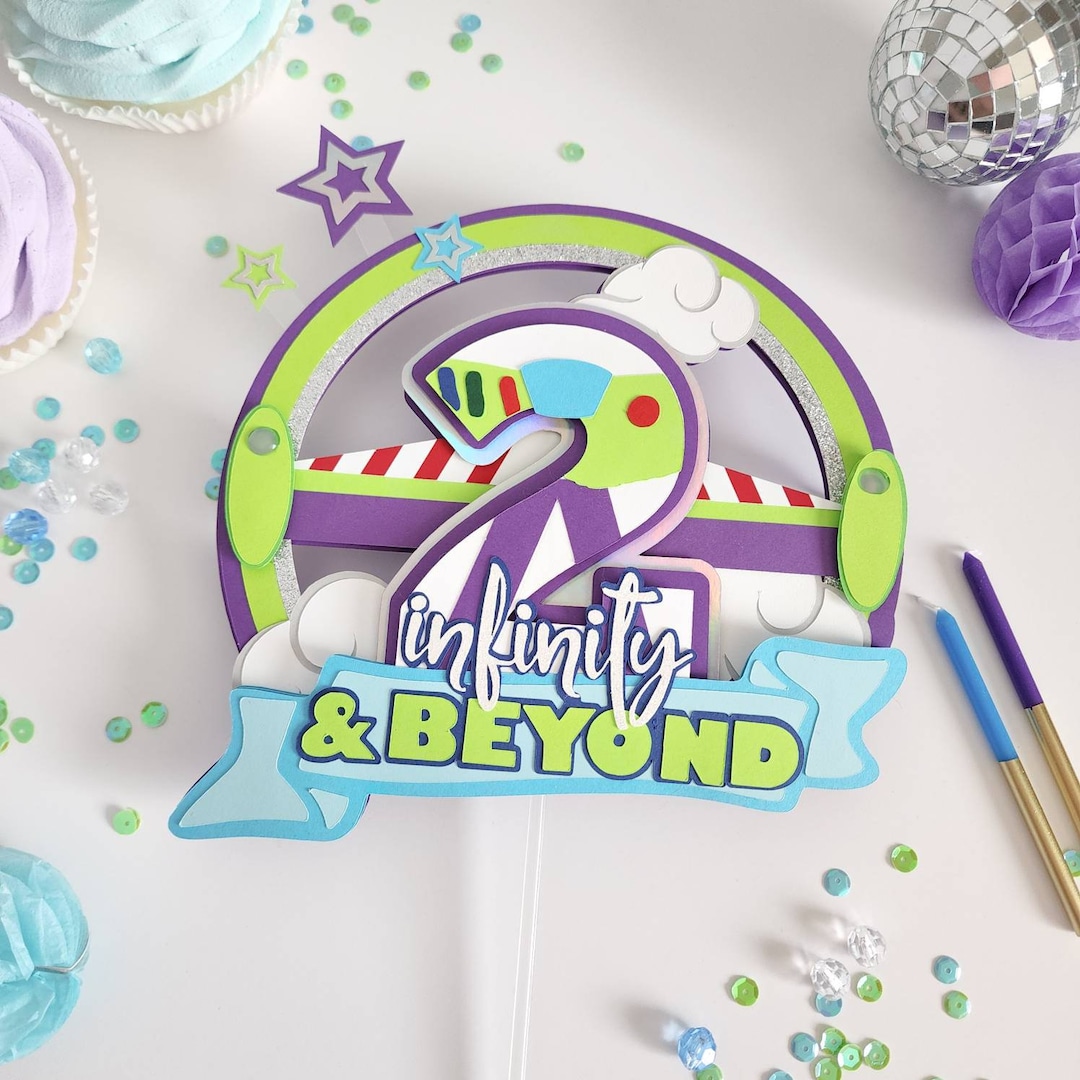 To Infinity Cake Topper: 3d/shaker/lights customize With Name - Etsy