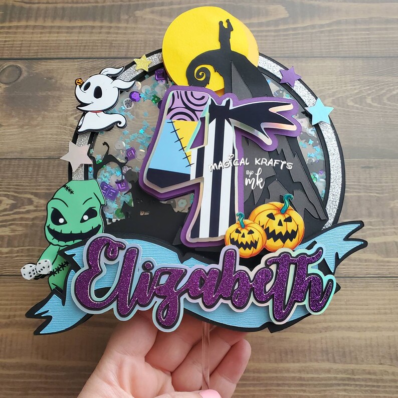 NBC Cake Topper: Opt. Light and Shaker - Etsy