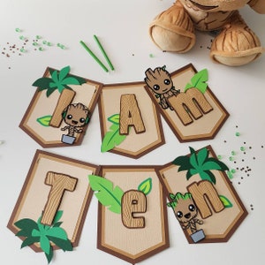 I Am Tree Banner: 3D (customize) - Etsy