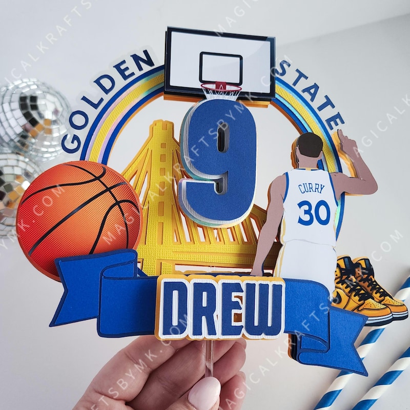 Basketball Cake Topper - Etsy
