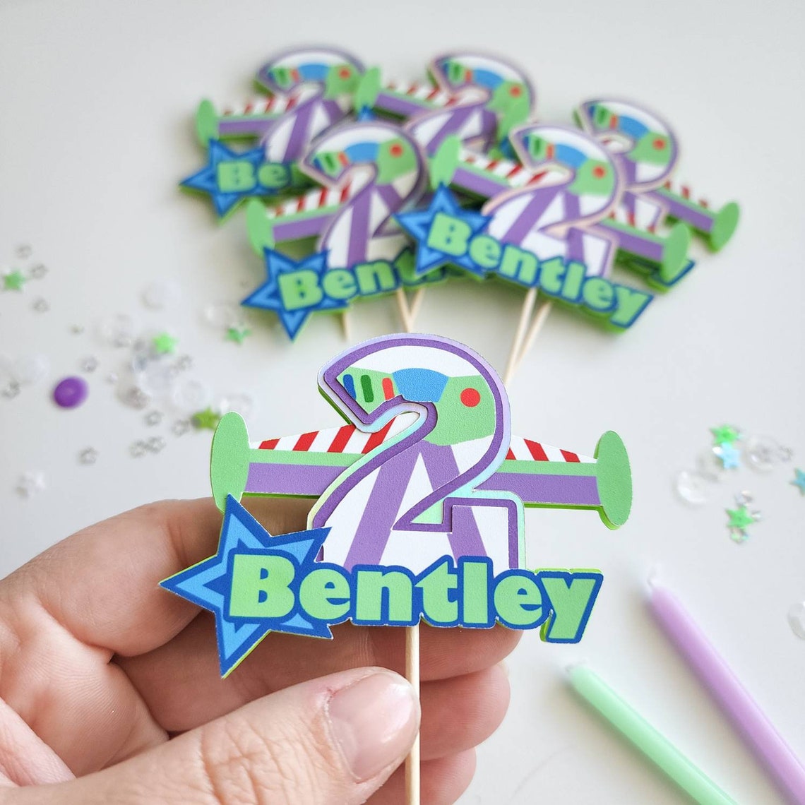 Buzz Cupcake Toppers (one Dozen) - Etsy