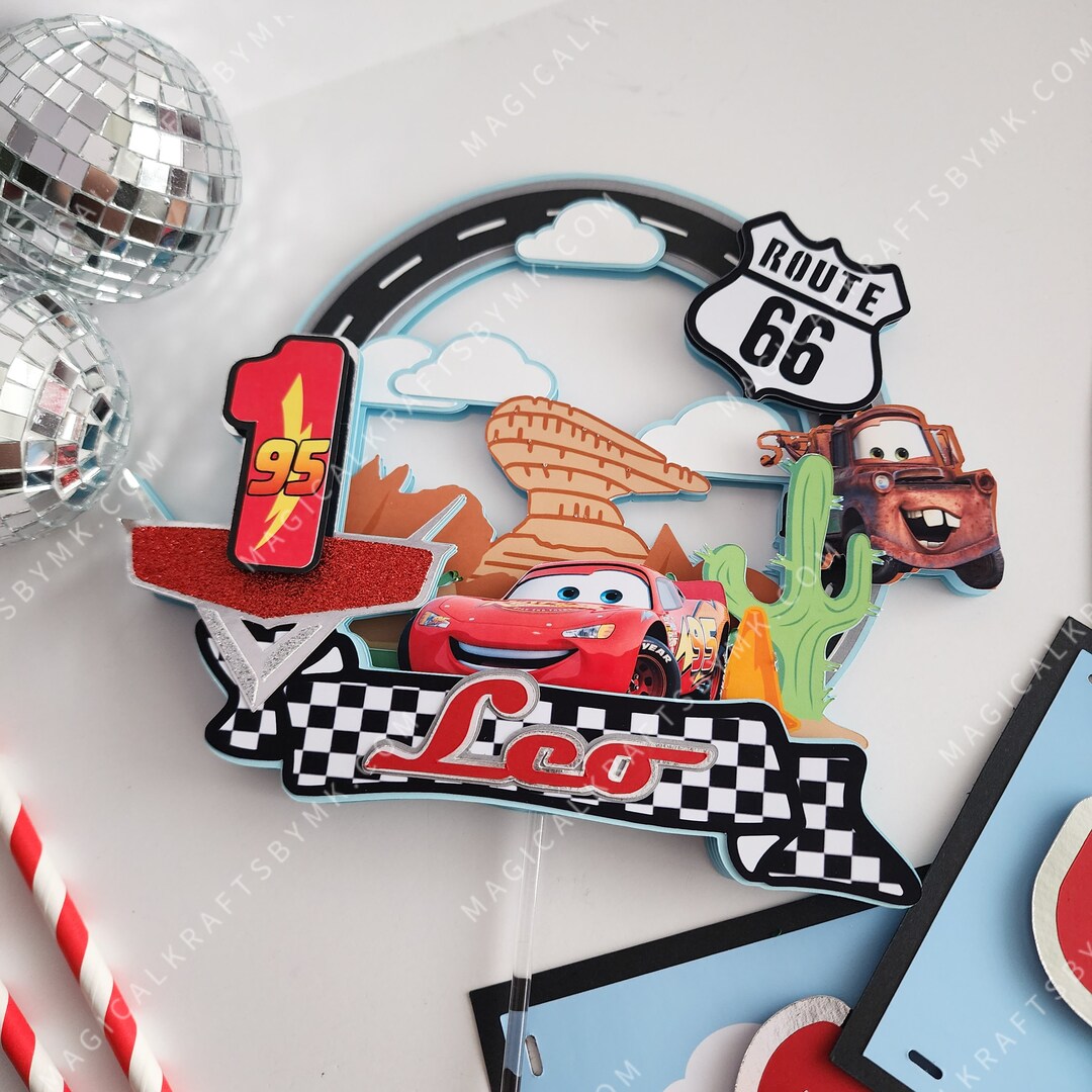 Route 66 Cake Topper: 3D (customize Age/name) *new Design* - Etsy