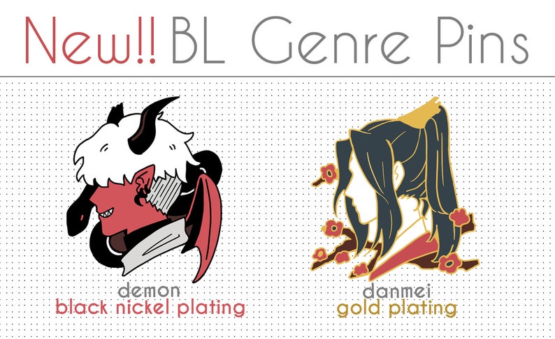 BL Genre Enamel Pins - Etsy