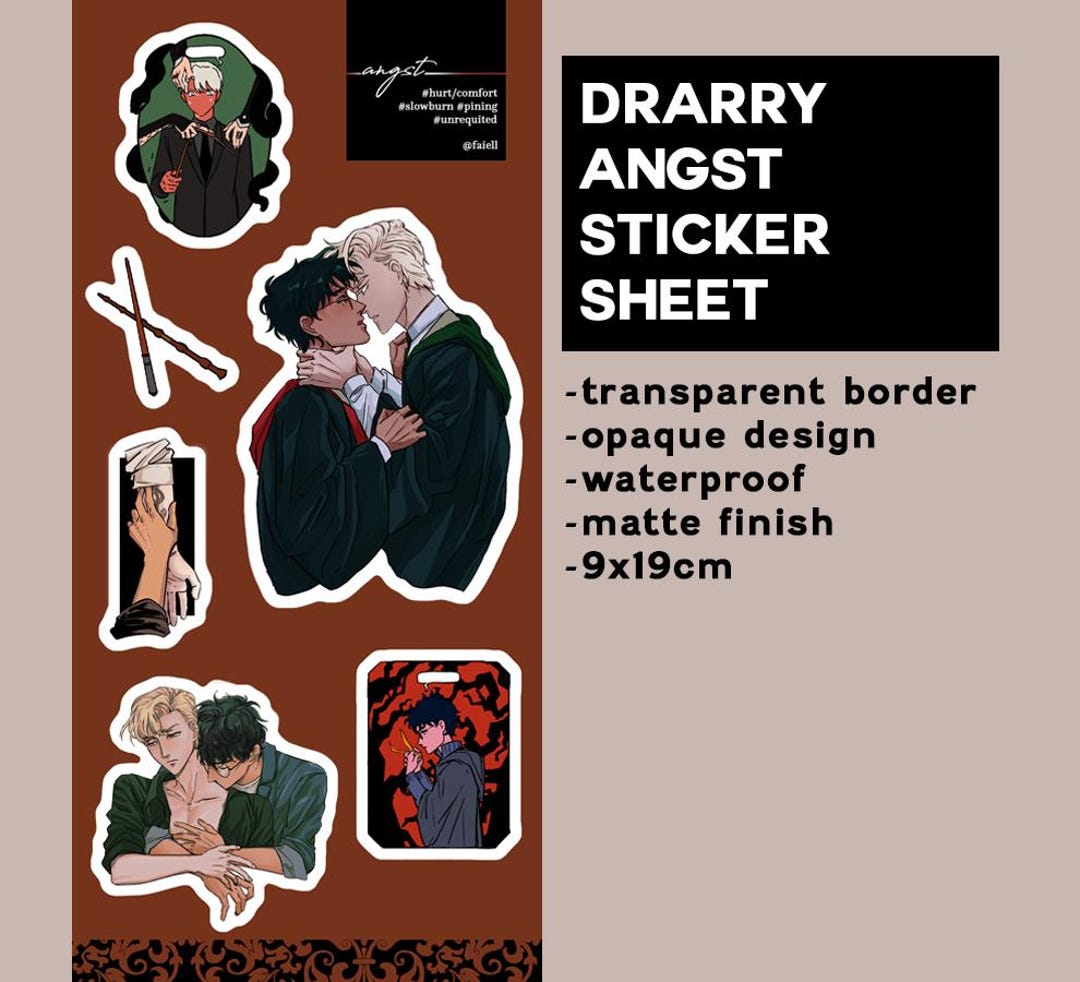 Drarry Angst Sticker Sheet - Etsy