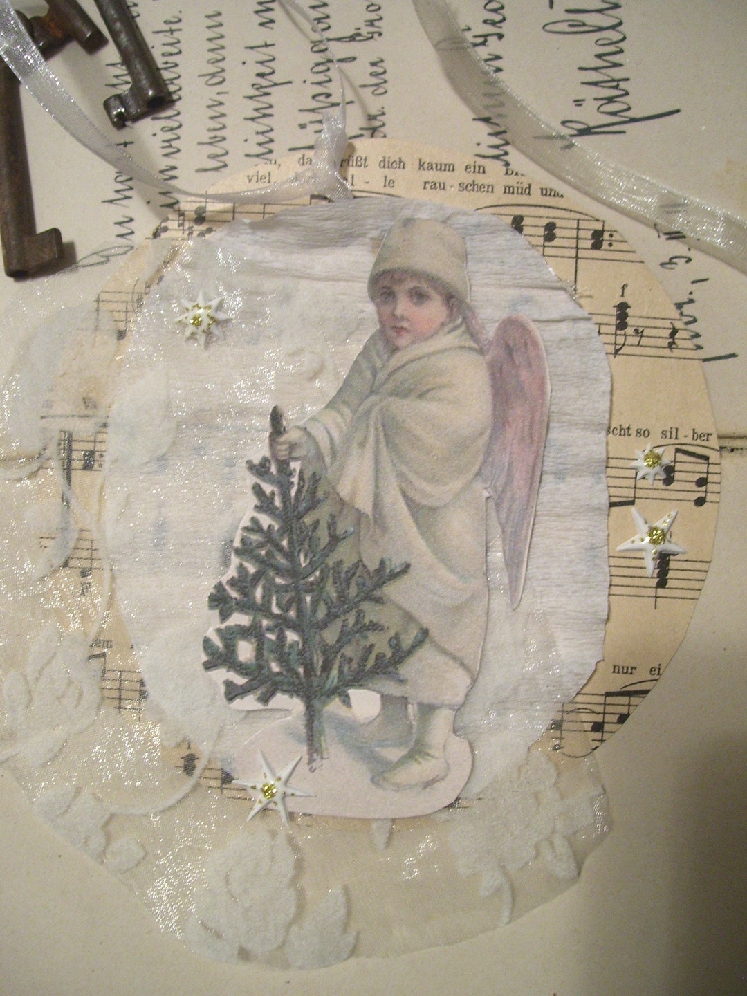 Wonderful Victorian Paper Hanger for the Christmas Season, Loving ...