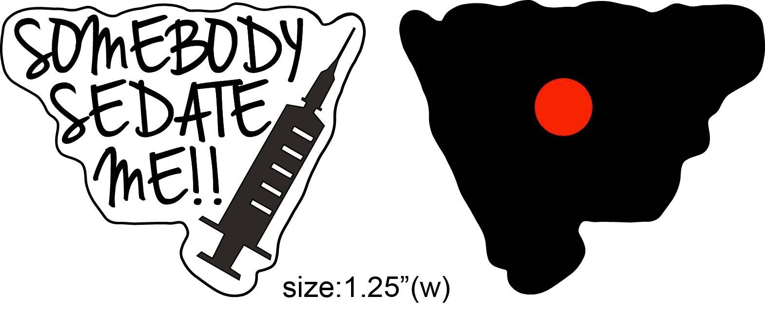 Somebody Sedate Me soft enamel pin | Etsy