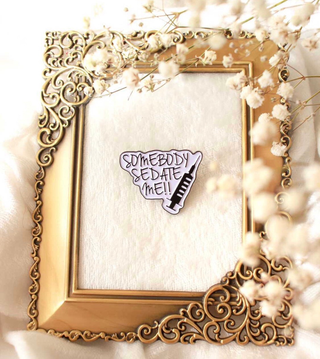 Somebody Sedate Me Soft Enamel Pin - Etsy