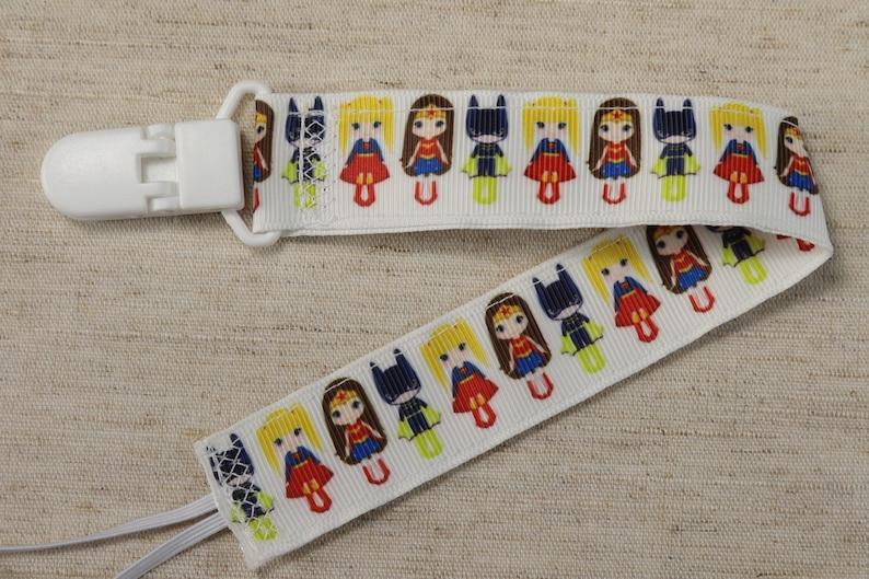 Pacifier Clip: Chibi Super Hero Marvel DC Comics Owls - Etsy
