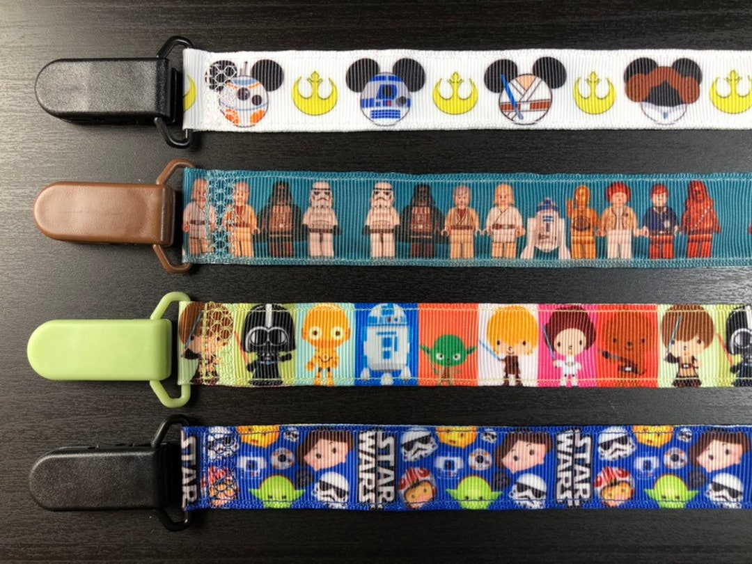 Pacifier Clip: Star Wars Chibi Tsum Tsum R2D2 BB-8 Chewie Luke - Etsy