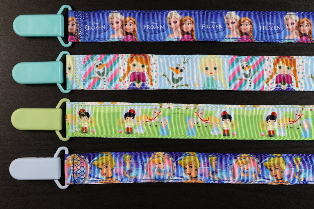 Pacifier Clip: Disney Princess Frozen Anna Elsa Cinderella | Baby Girl ...
