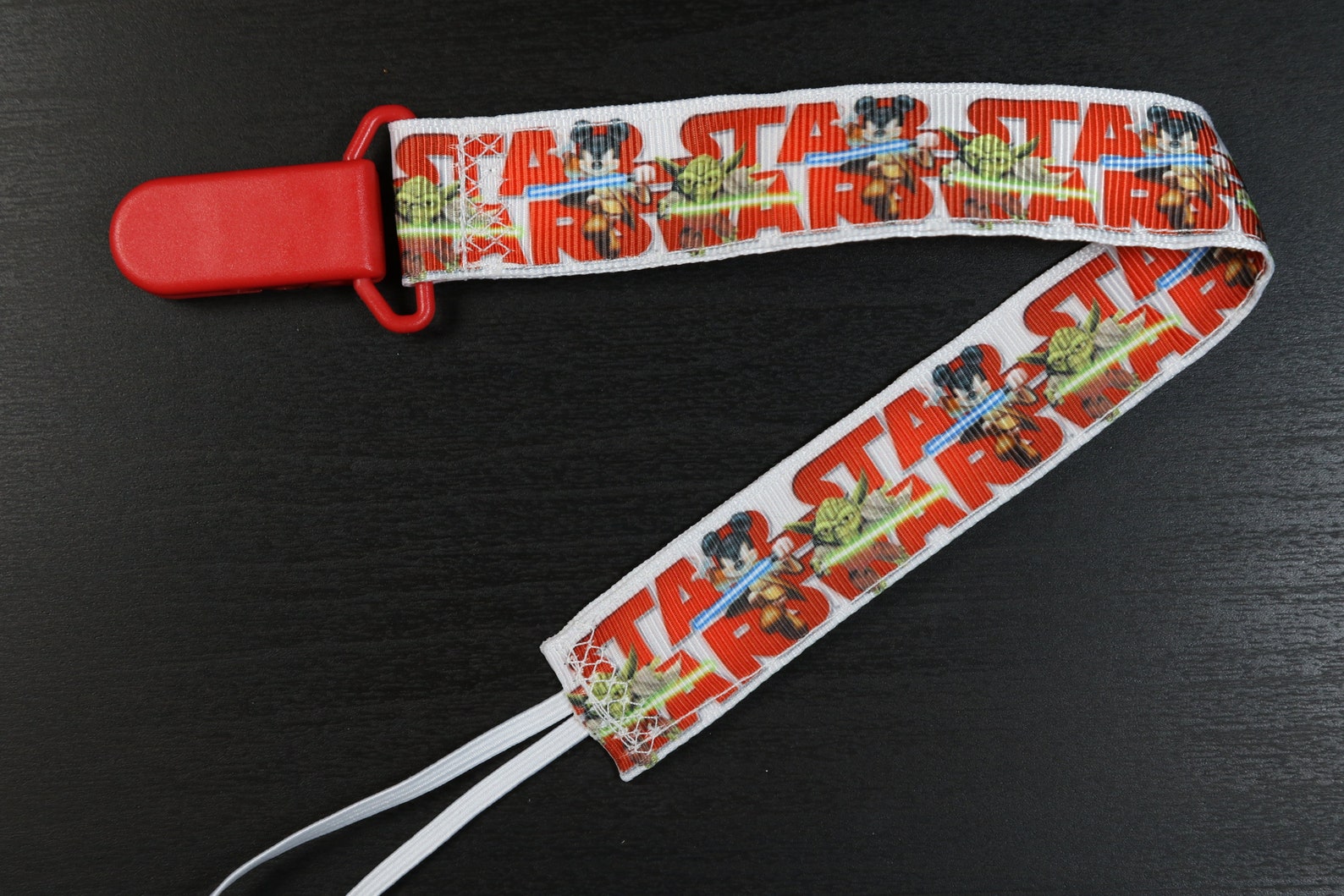 Pacifier Clip: Star Wars the Force Yoda Ewoks Jedi Mickey - Etsy