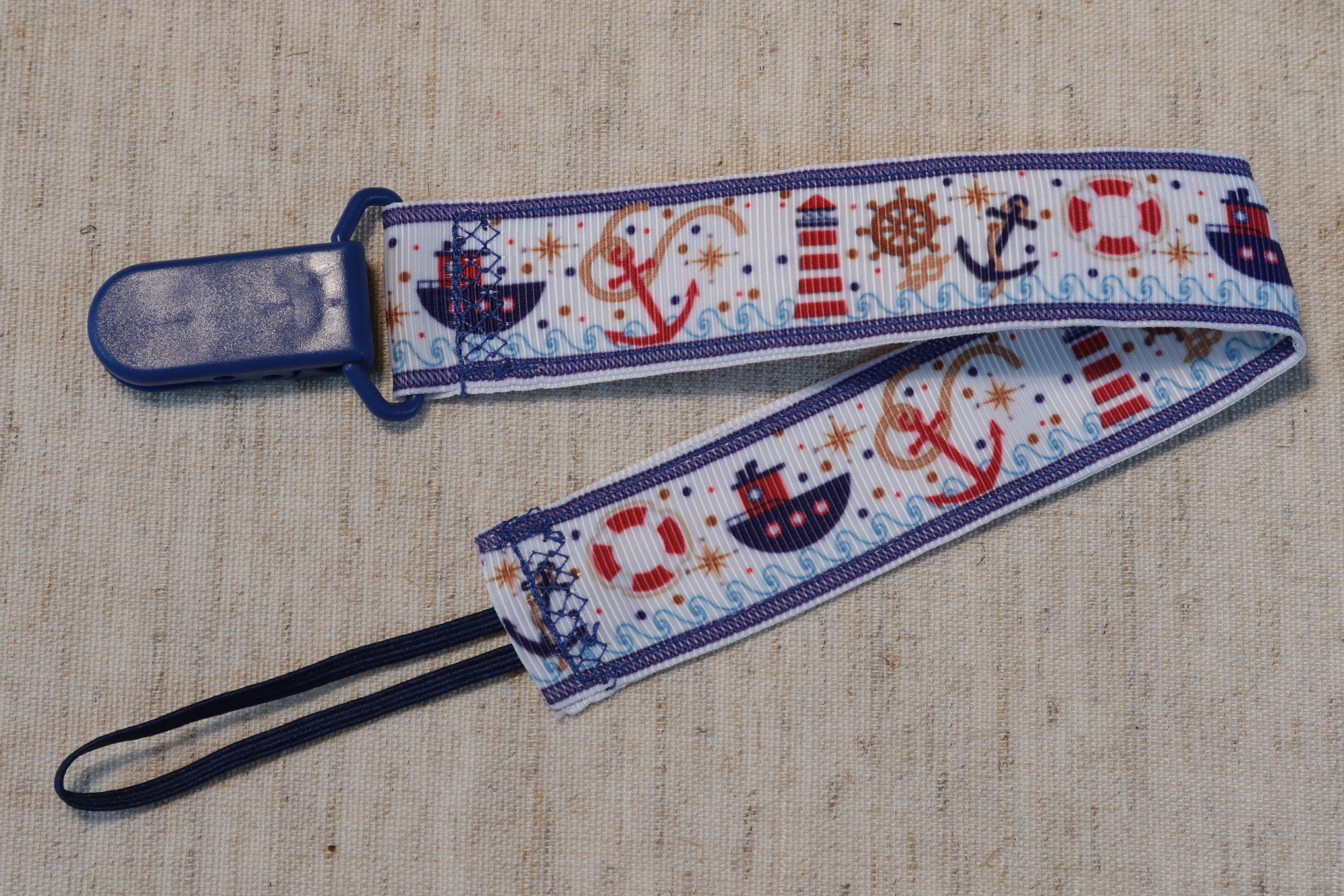 Pacifier Clip: Nautical Boat Anchor Sailboat Ocean | Etsy