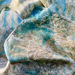 The Fern Coat Ecoprinted Silk Scarf Botanical Print Fabric Nature ...