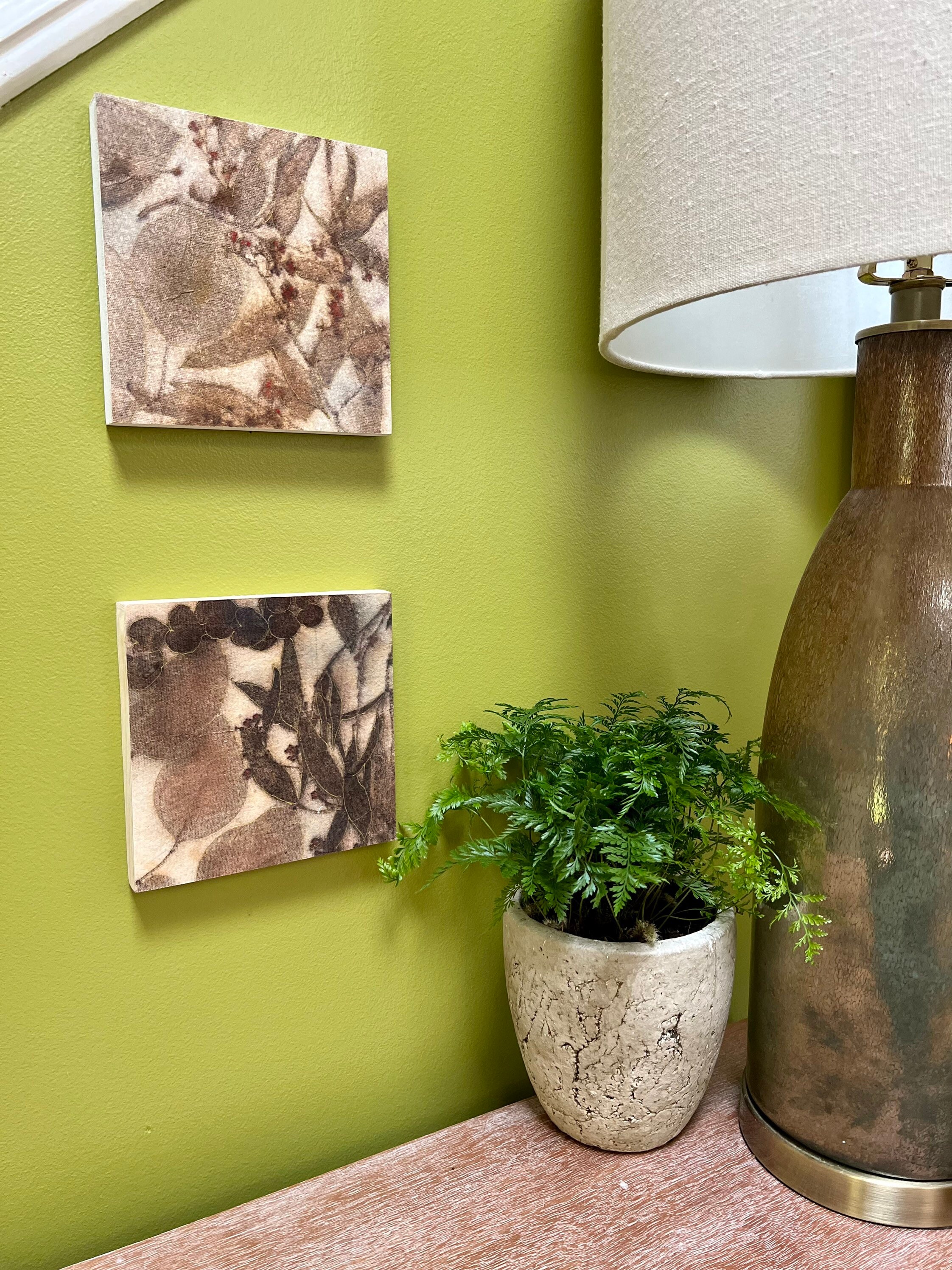 Eucalyptus Magic Art Fabric Textile Home Decor Botanical Print Nature ...