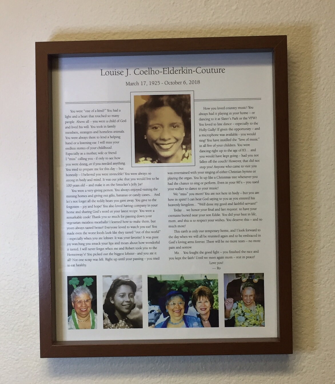 Memorial Poster - Framed - Etsy