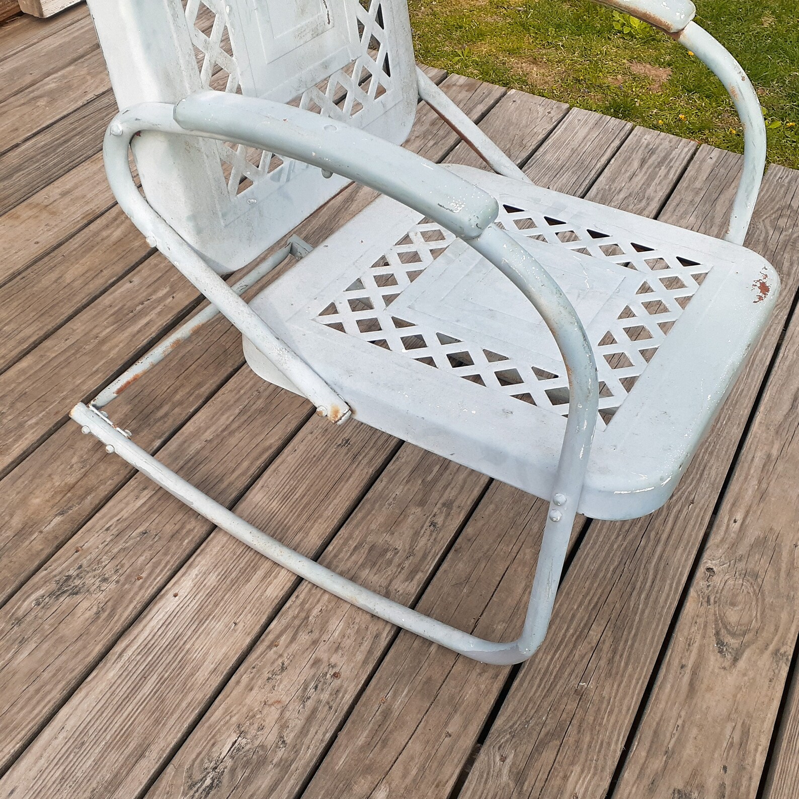 Vintage Bunting Glider Company Metal Chair 717 - Etsy