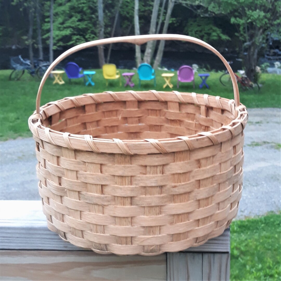 Vintage Handmade Market Basket (462) - Etsy