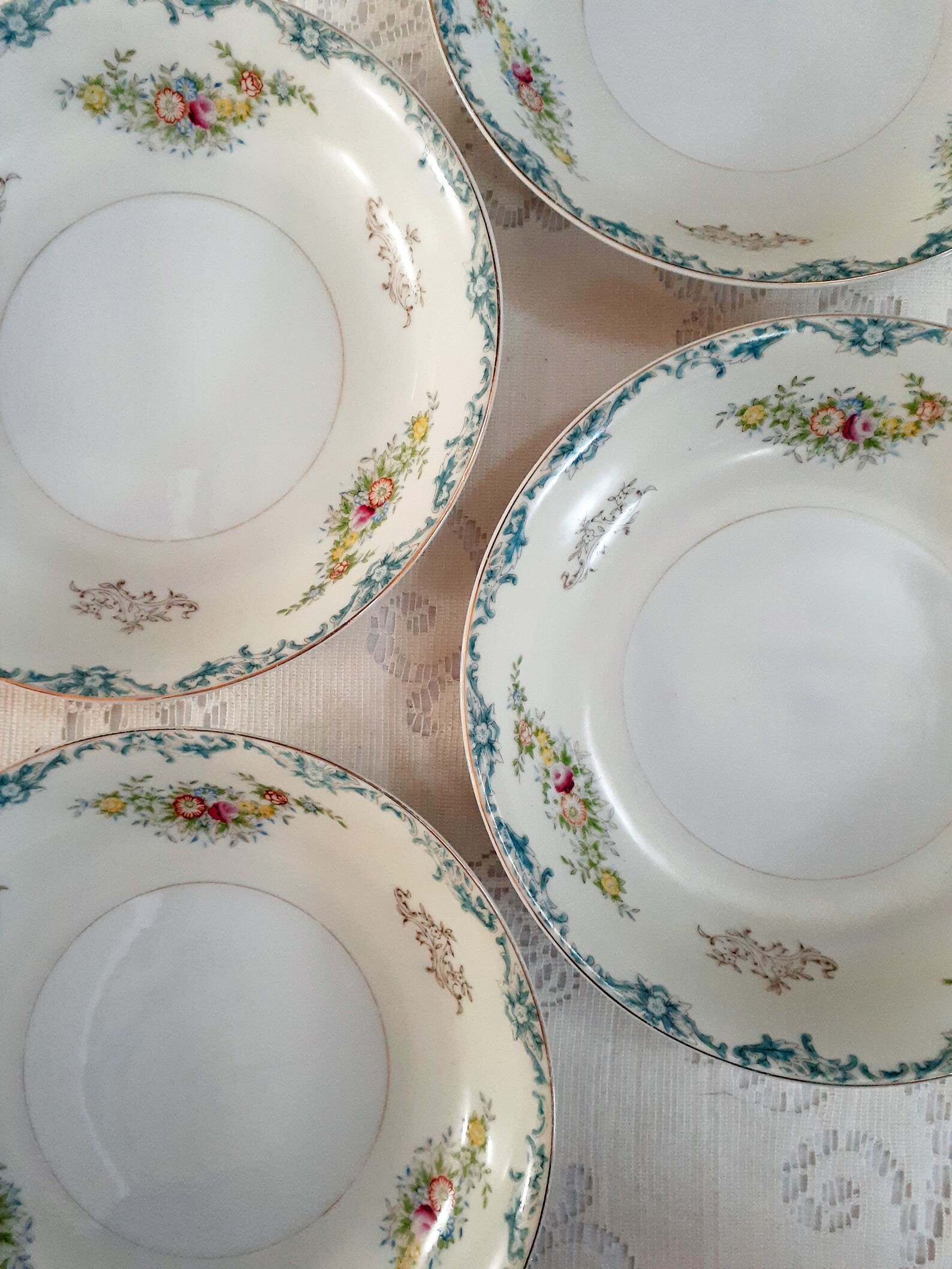 Vintage Empress China - Japan - Hand Painted Dessert Plates and Bowls ...