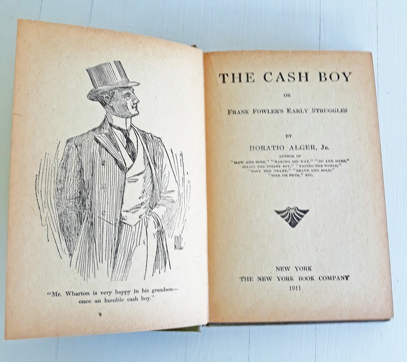 Book - the Cash Boy by Horatio Alger (475) - Etsy