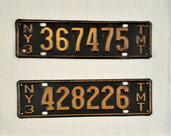 Sold At Auction: (5) Foreign License Plates