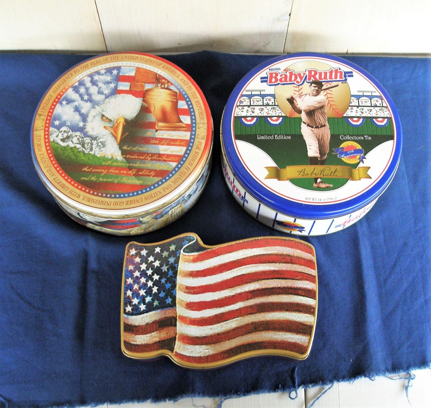 3 Patriotic Tin Set 275 - Etsy