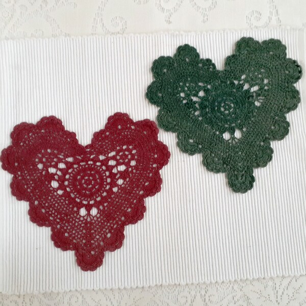 Heart Doilies - Etsy