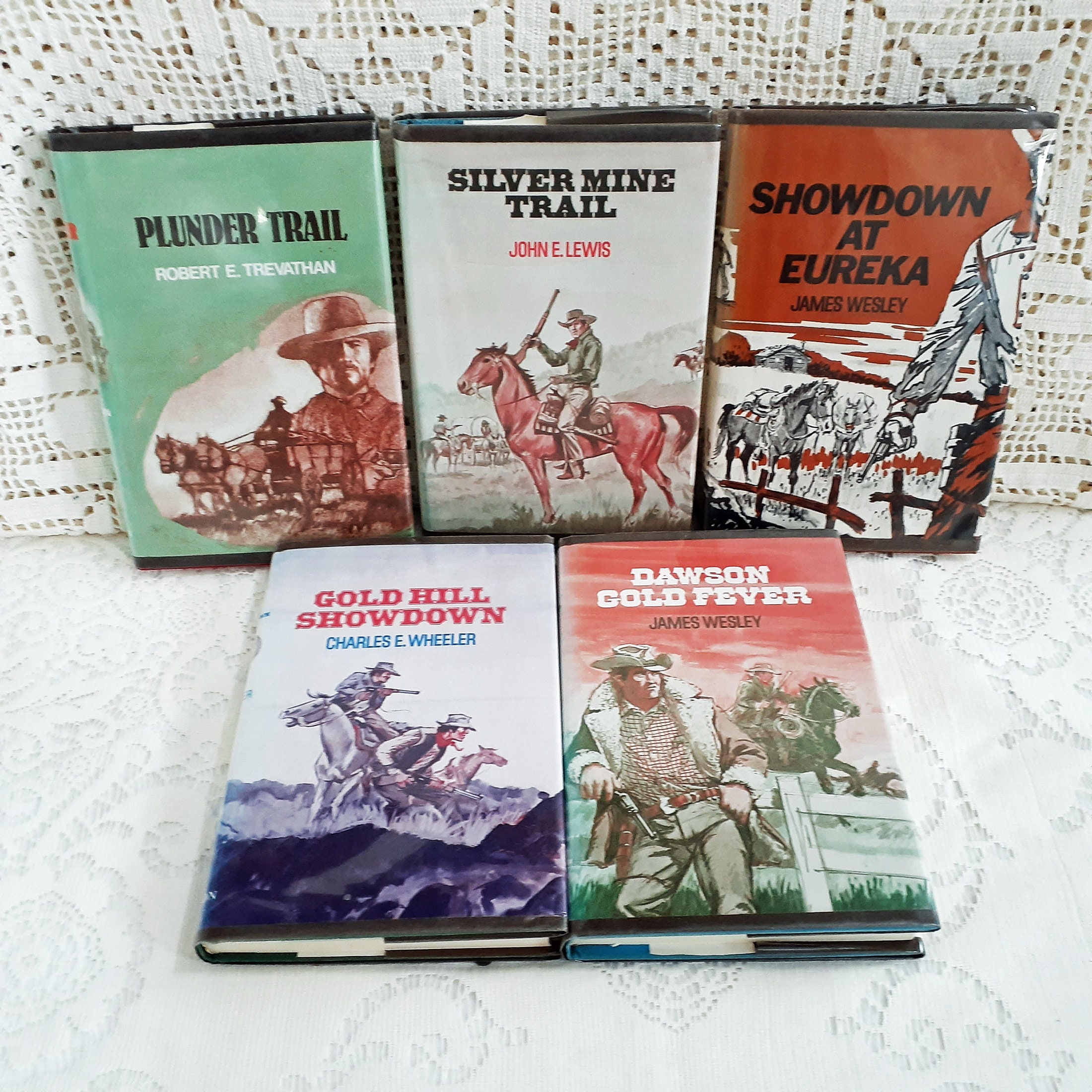 5-vintage Western Theme Books From 1980s (670) - Etsy