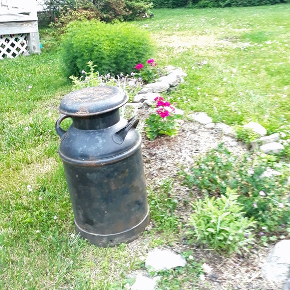 Jars & Containers Kitchen Storage Large milk can for front porch Rustic ...