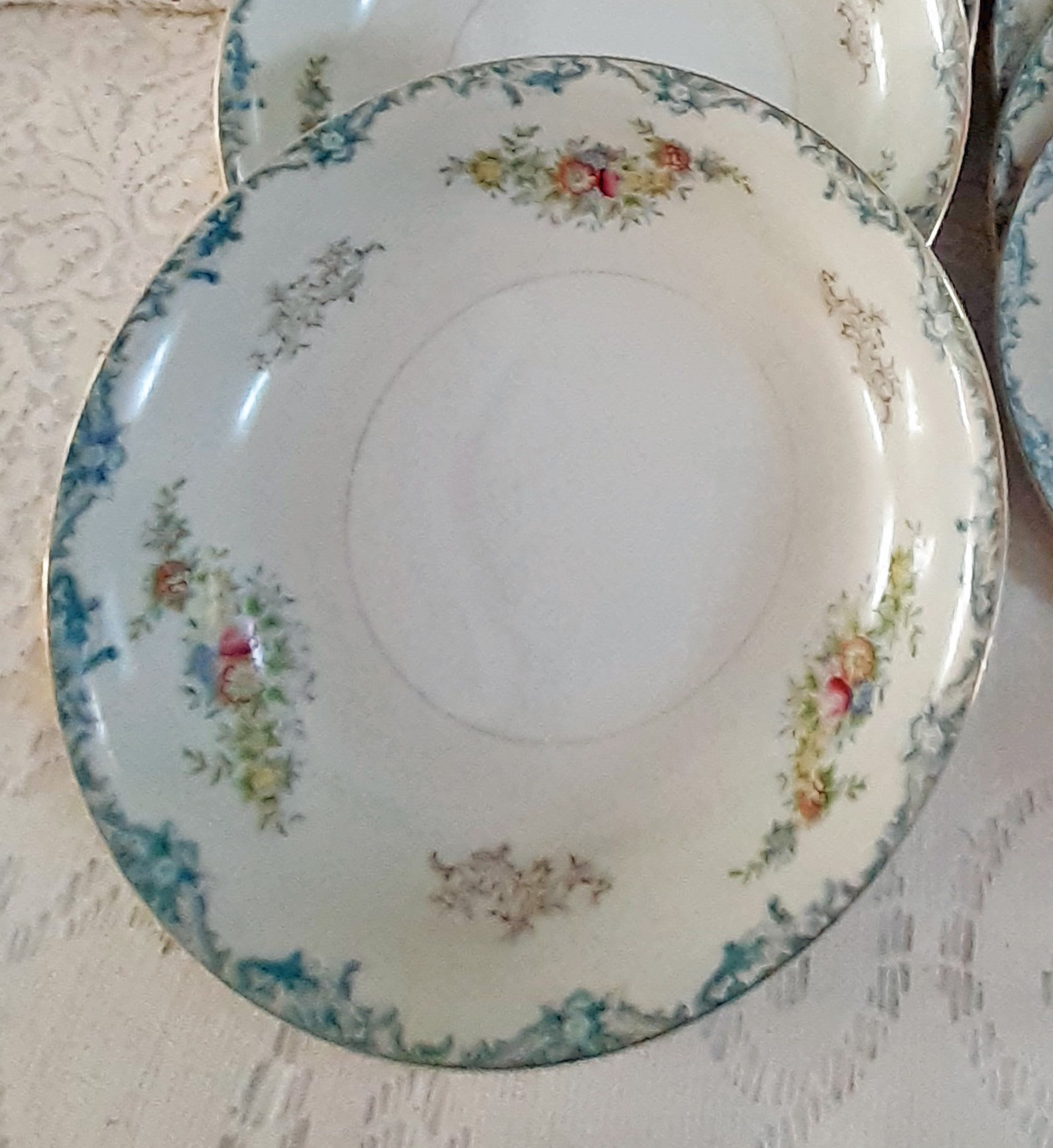 Vintage Empress China Japan Hand Painted Dessert Plates and Bowls 320 A ...