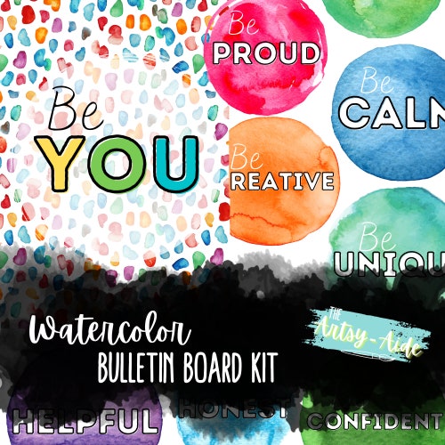 Boho Bulletin Board Kit Retro Classroom Decor Groovy - Etsy