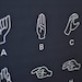 Sign Language Alphabet Black & White / Nursery Decor / - Etsy