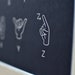 Sign Language Alphabet Black & White / Nursery Decor / Playroom Wall ...