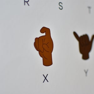 Sign Language Alphabet Diversity / Nursery Decor / Playroom Wall Art ...