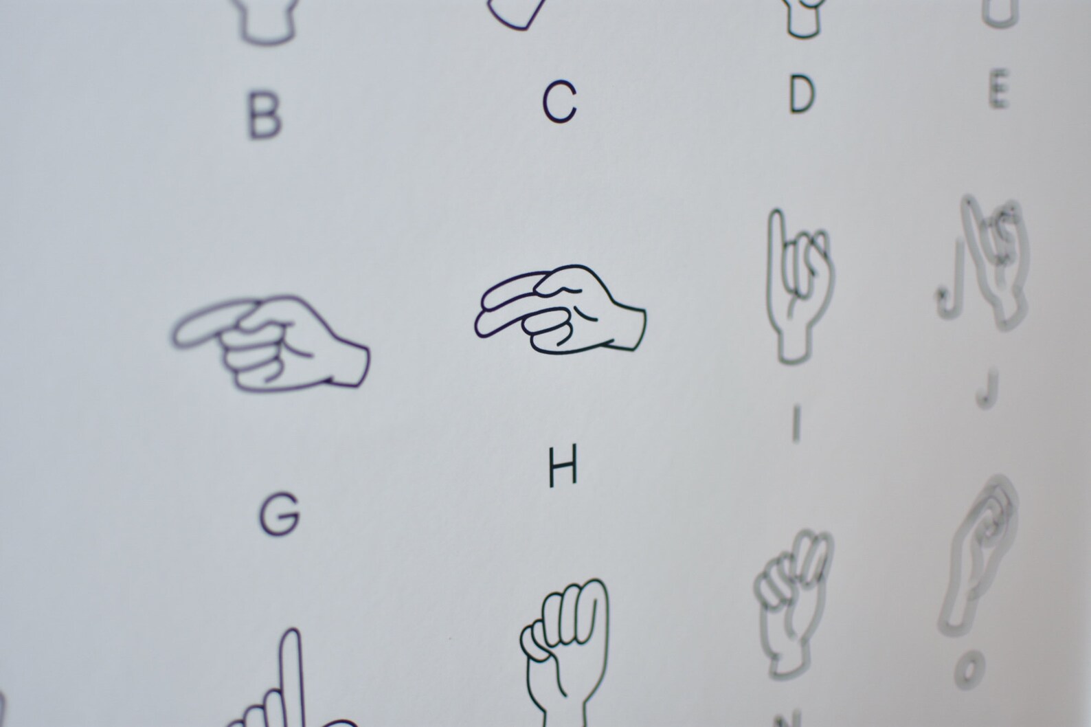 Digital Download Sign Language Alphabet / Nursery Decor / Playroom Wall ...