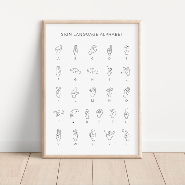 Sign Language Art - Etsy