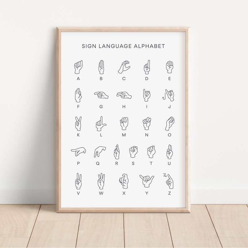 Sign Language Art - Etsy