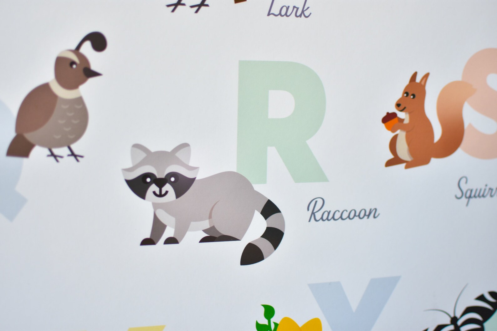 Woodland Animal Alphabet / Nursery Decor / Hunter Baby / | Etsy