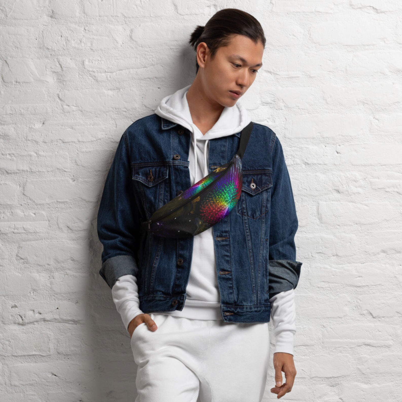 Fanny Pack Geometry Pixel Art Rainbow Pack - Etsy