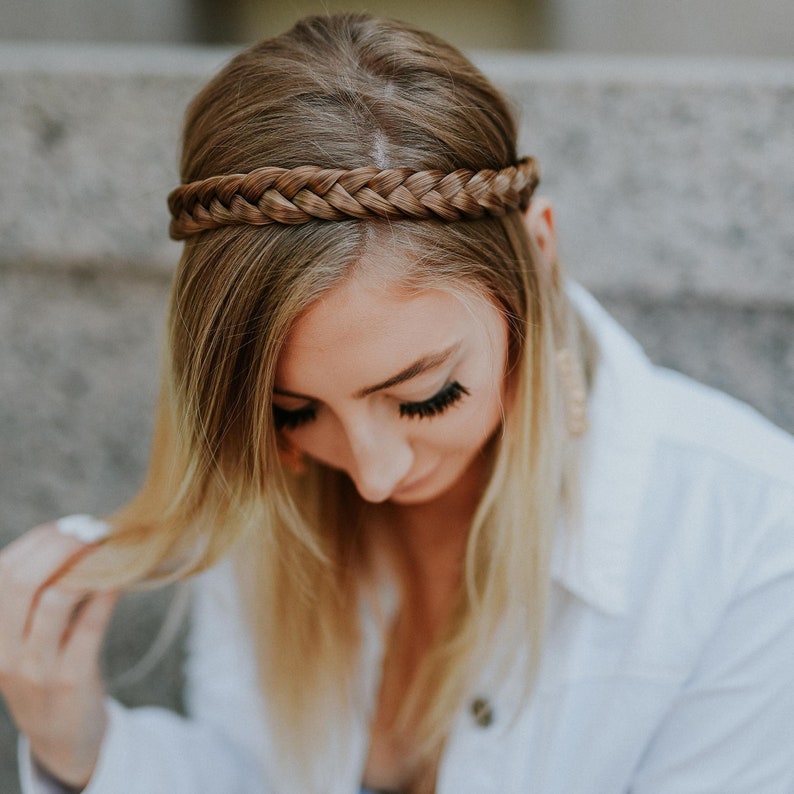 Madison Braids Braid Headband Face Braid Hair Piece Fake Etsy