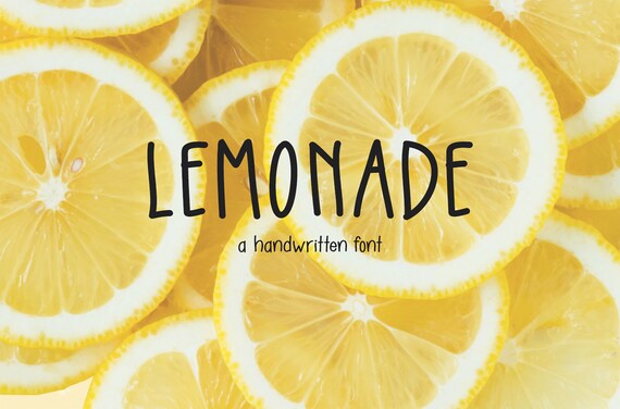 Lemonade A Handwritten Font TTF - Etsy