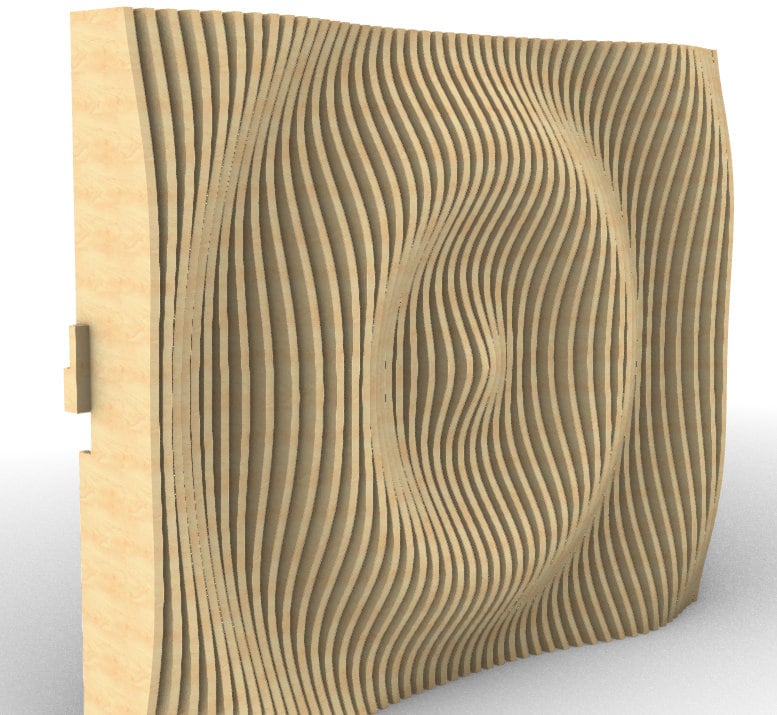 Ripple Parametric Wave Art CNC File, Wall Decor - Etsy