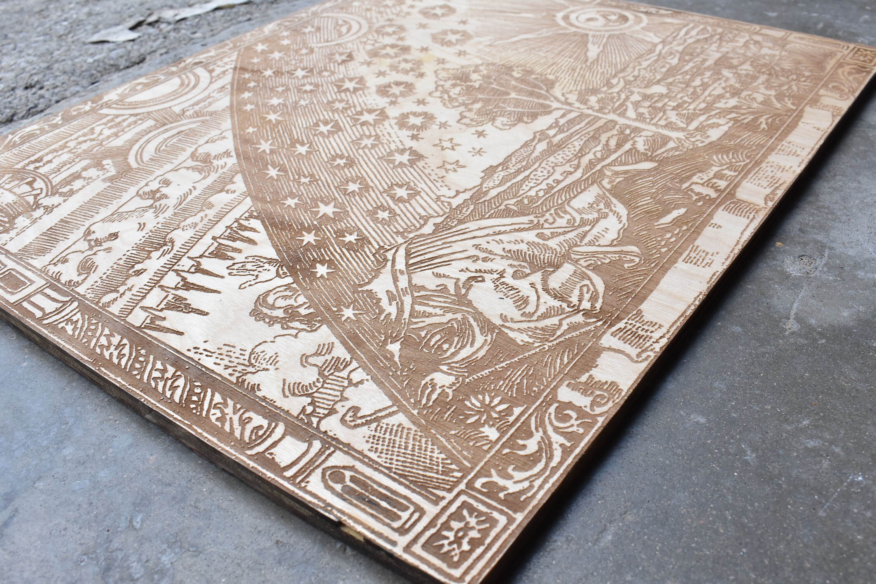 Alchemy Flammarion Wood Engraving | Etsy