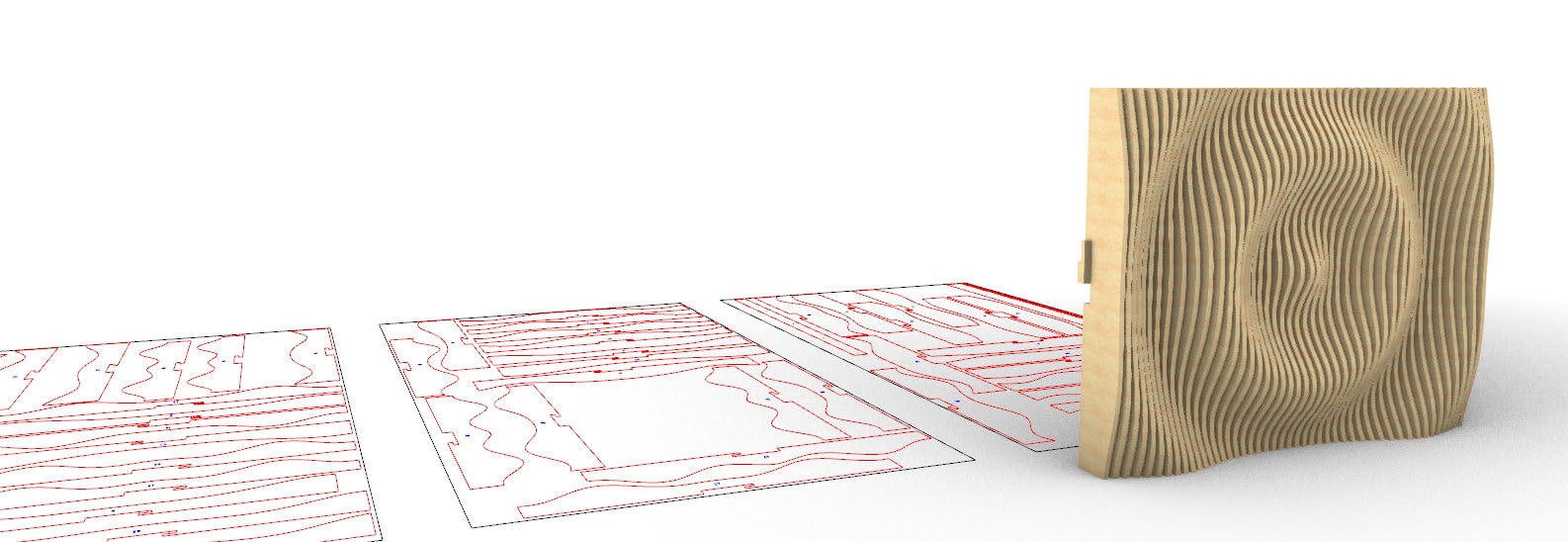 Ripple Parametric Wave Art CNC File, Wall Decor - Etsy