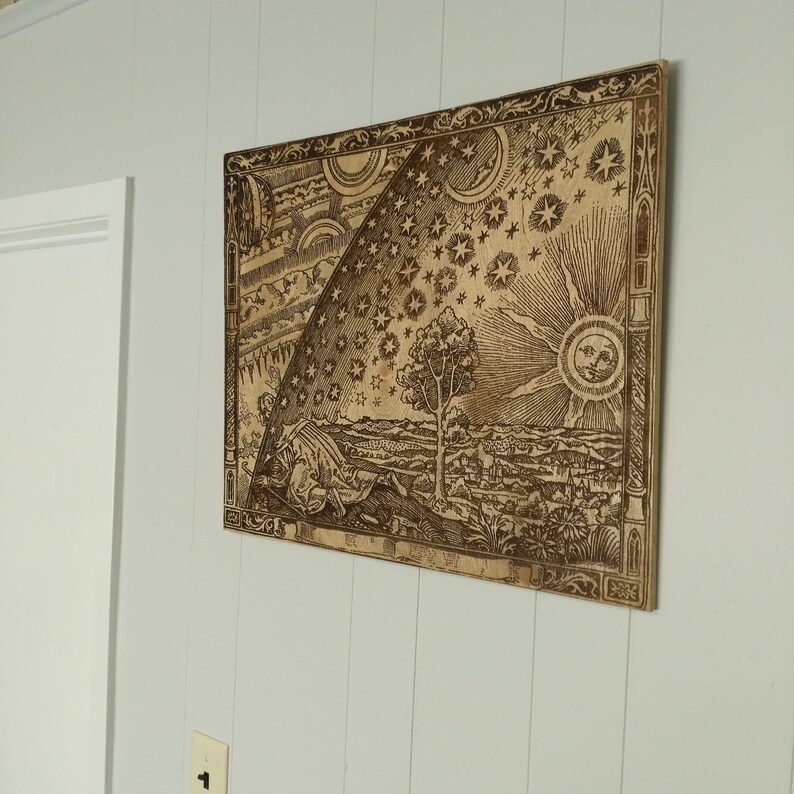 Alchemy Flammarion Wood Engraving | Etsy